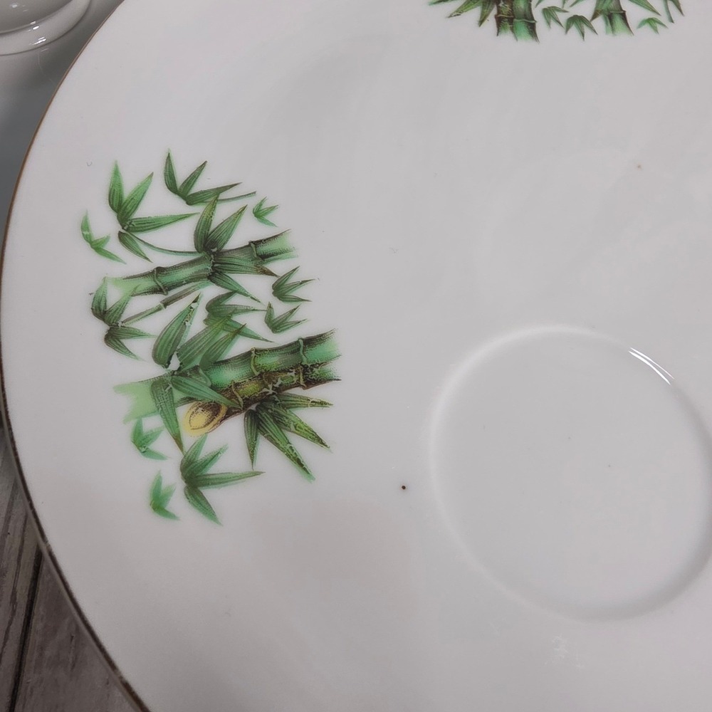 Crown China | Dining | Vintage Crown China Japan Bamboo Snack Plates ...
